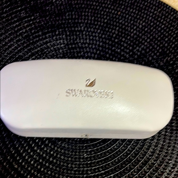 Swarovski | Accessories | Swarovski White Glasses Case | Poshmark